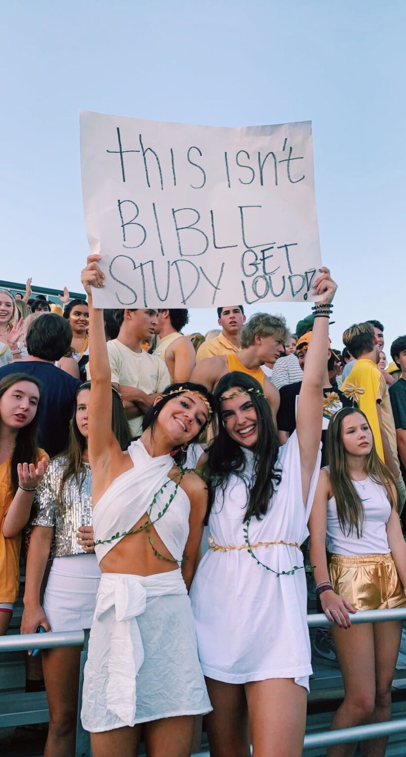 18 Funny Student Section Poster Ideas To Hold Up At High School Games